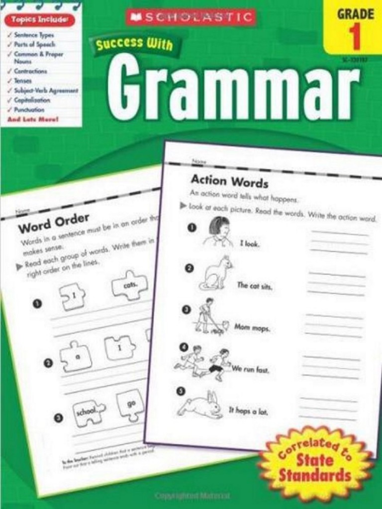 Success With Grammar. Grade 1 | PDF