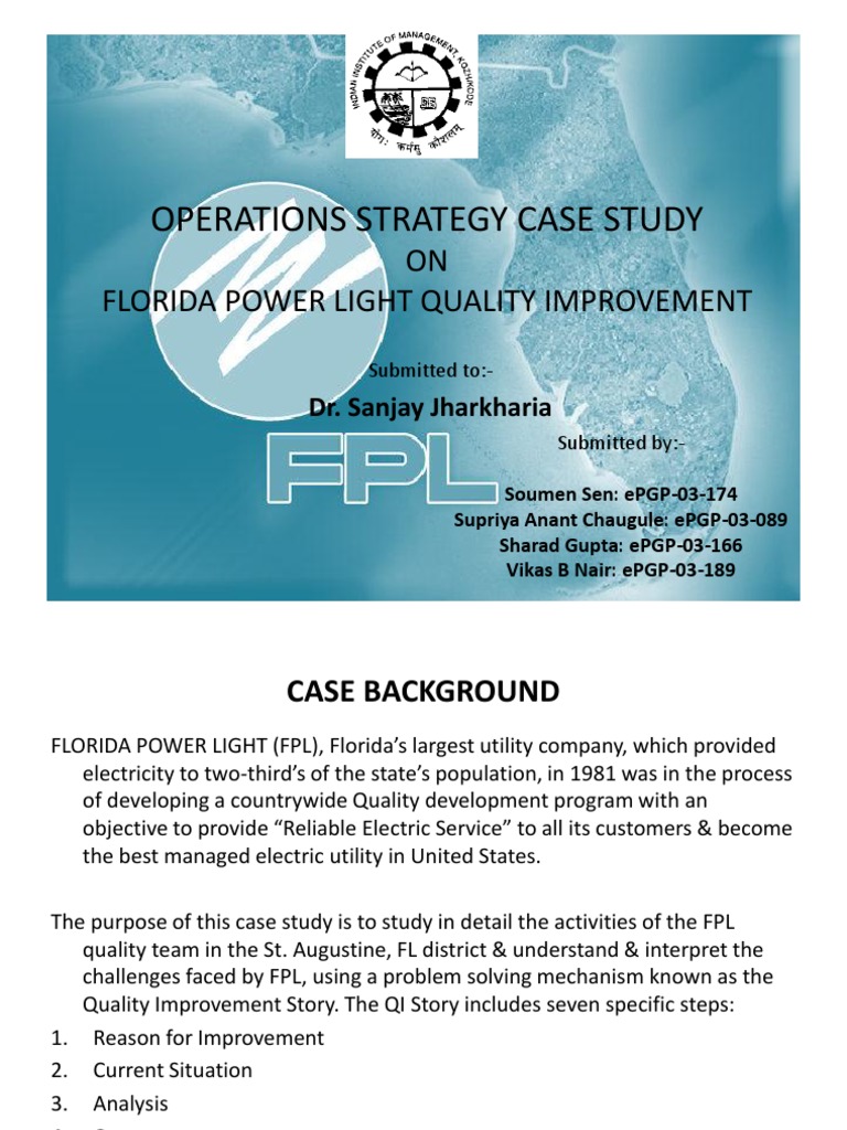 FPL Quality Improvement Case Study | PDF