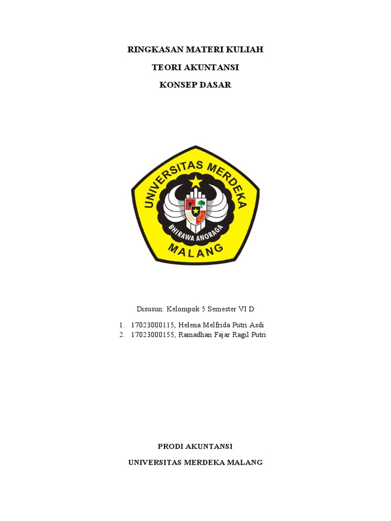 RMK BAB 5 - Konsep Dasar (Helena Melfrida 17023000115 & Ramadhan Fajar ...