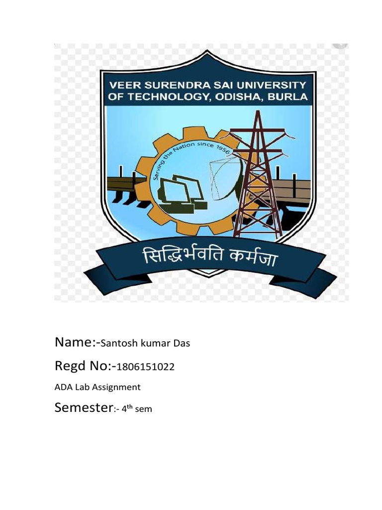 ADA LAB Assignment PDF | PDF | Computer Programming | Applied Mathematics