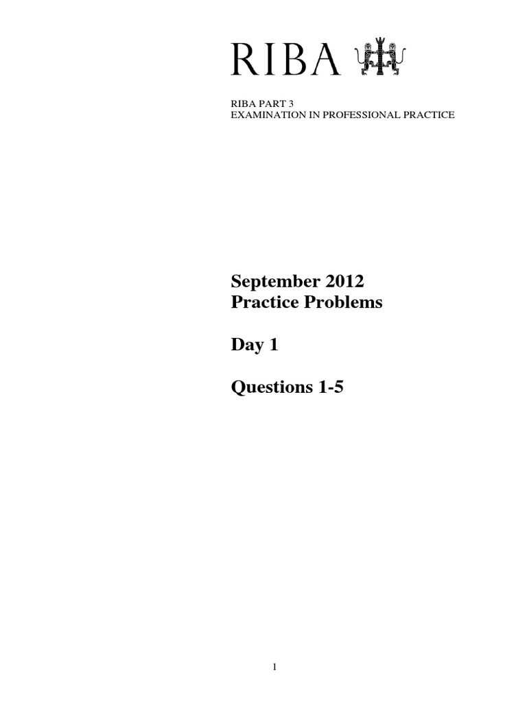 Riba Part 3 Examination 2012 | PDF | Architect | Nursing Home Care