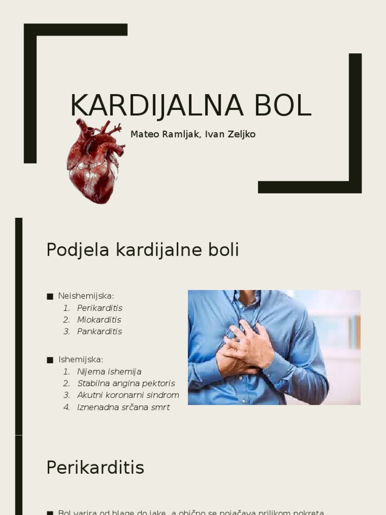 Kardijalna Bol Mateo Ramljak I Ivan Zeljko | PDF