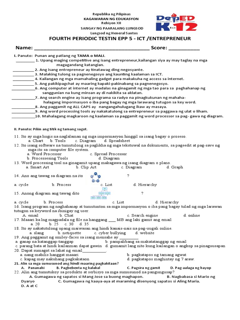 POINTERS Tle VI 1ST GRADING | PDF
