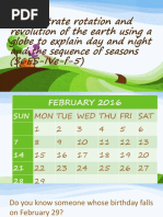 Rotation and Revolution Worksheet | PDF | Rotation | Night