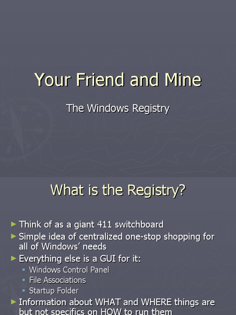 Windows Registry | PDF | Windows Registry | Microsoft Windows