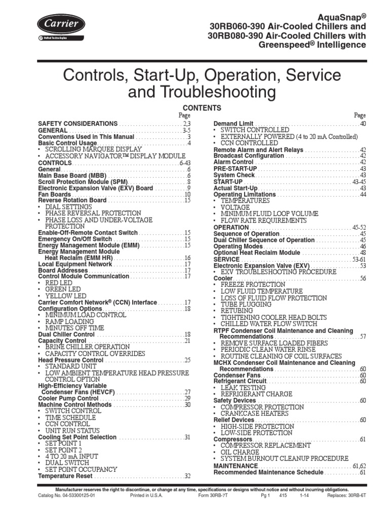 30RB 7T PDF | PDF | Heat Exchanger | Electromagnetic Interference
