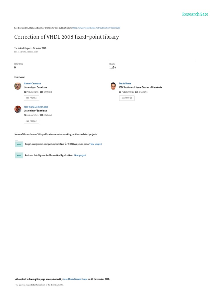 Correction of VHDL 2008 Fixed-Point Library: October 2016 | PDF | Rounding | Teaching Mathematics