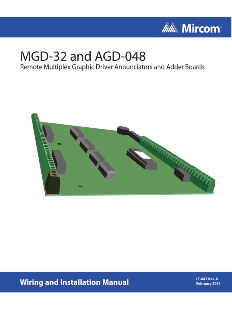 MGD-32 and AGD-048: Remote Multiplex Graphic Driver Annunciators and Adder Boards | PDF ...