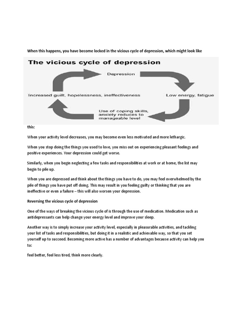 Breaking the Cycle of Depression | PDF | Self-Improvement