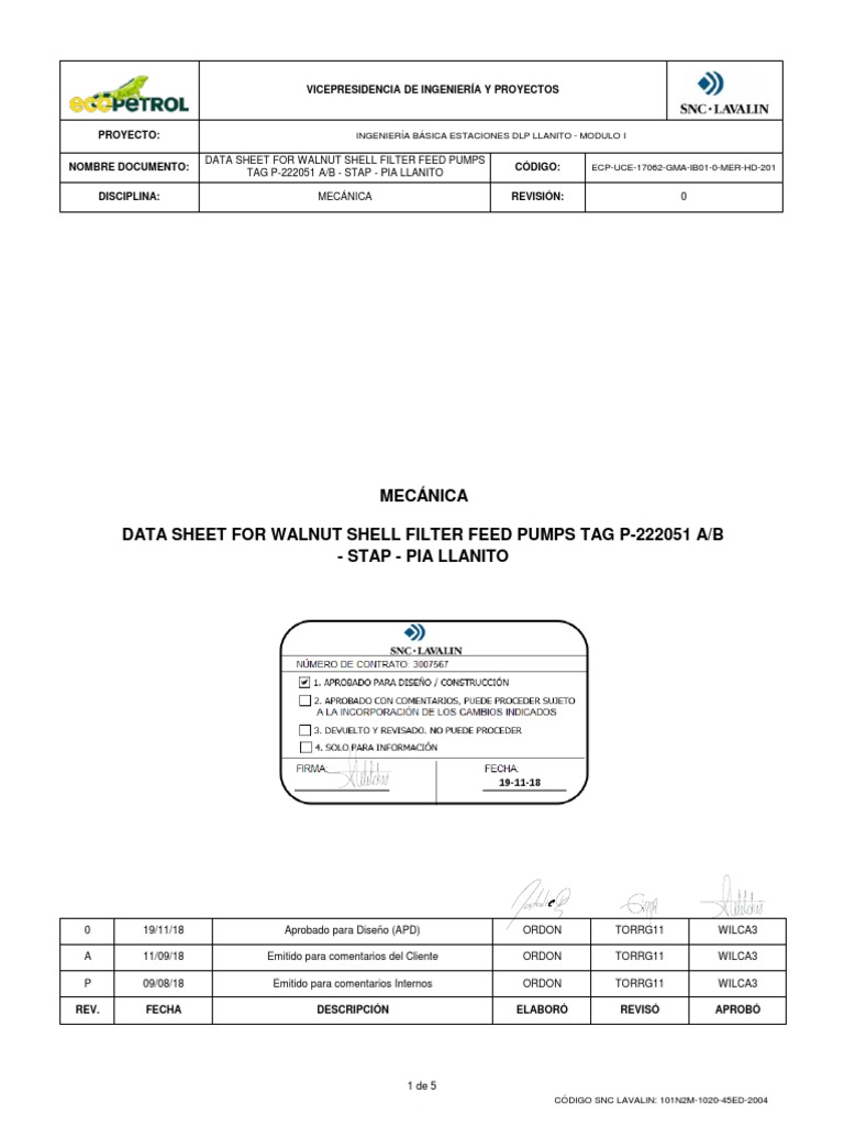 Walnut Shell Filter Pump Data Sheet | PDF | Pipe (Fluid Conveyance ...