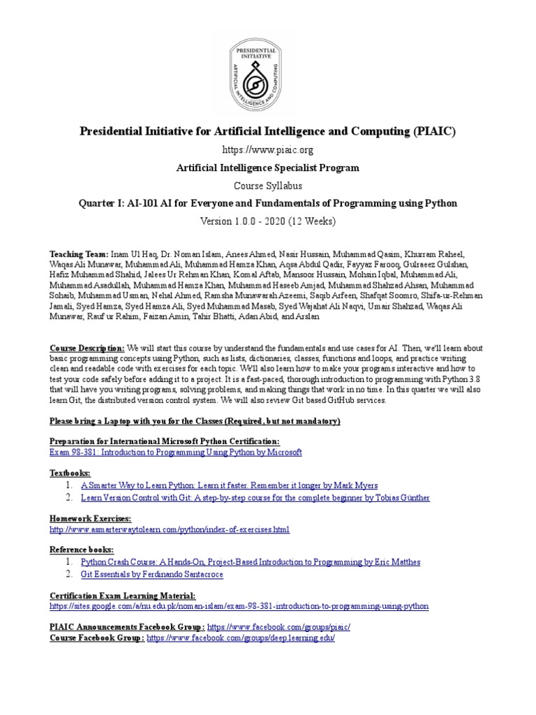 Presidential Initiative For Artificial Intelligence and Computing ...