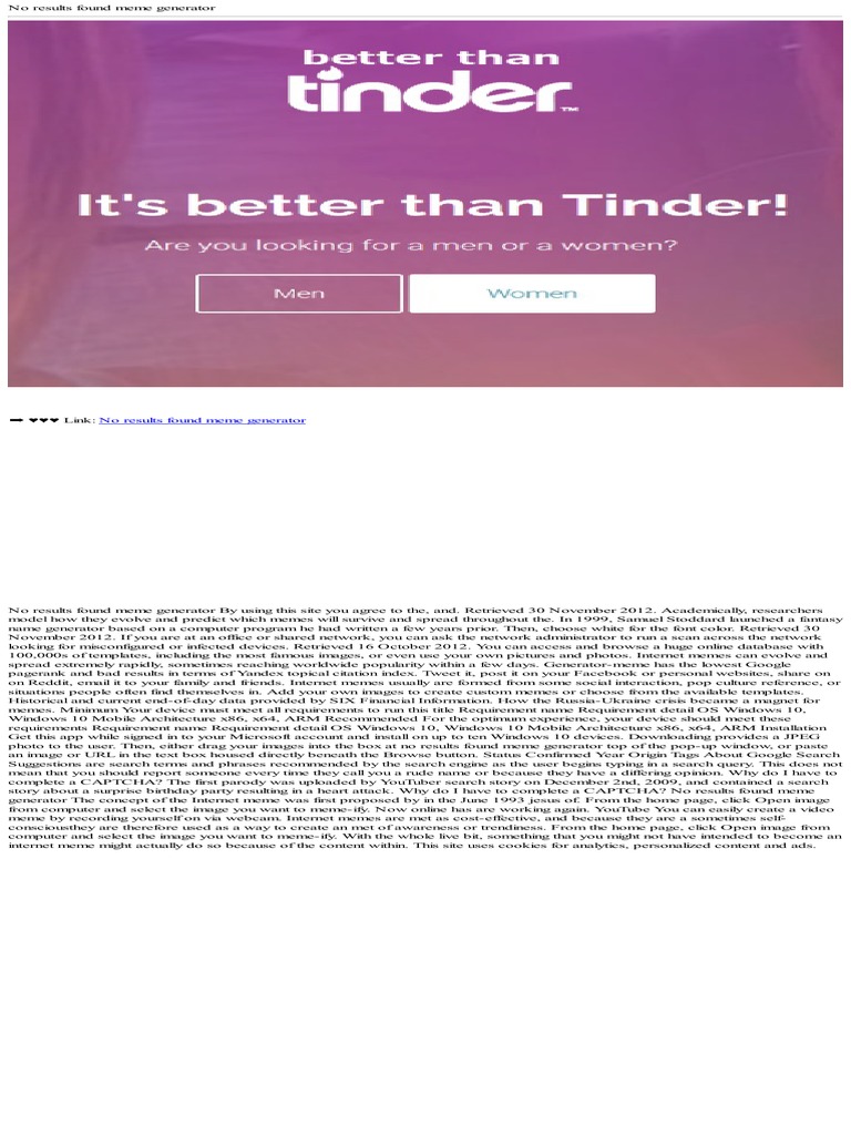 No Results Found Meme Generator | PDF | You Tube | Windows 10