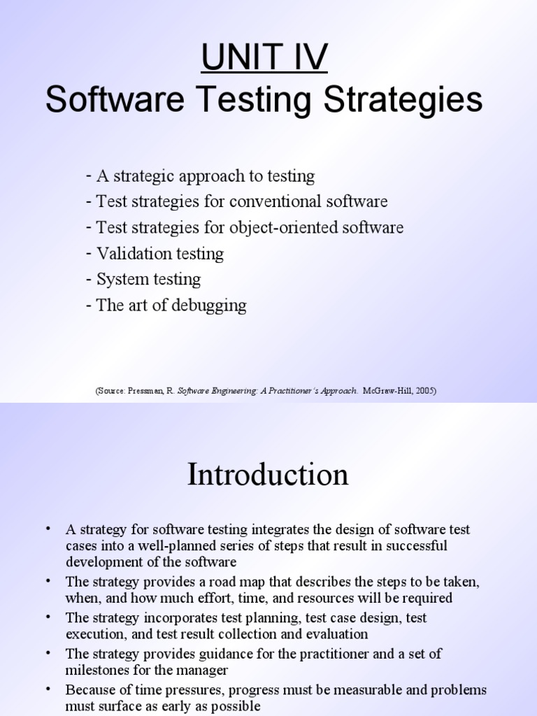 Software Testing Strategies Overview | PDF | Software Testing | Debugging