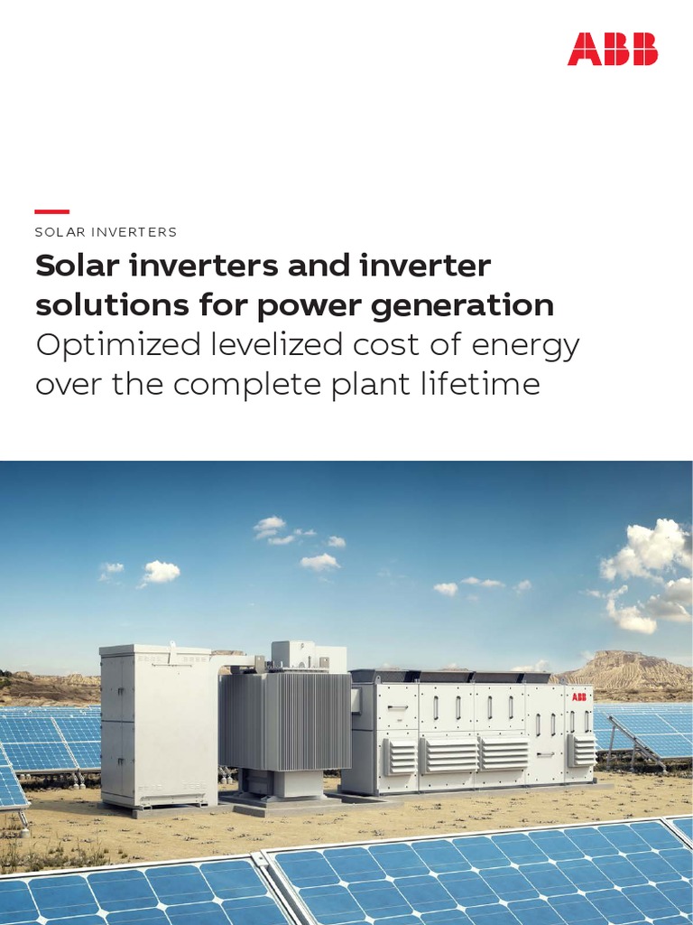Solar Inverters and Inverter Solutions For Power Generation Brochure ...