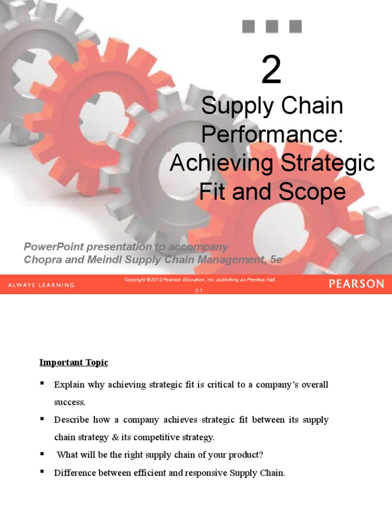 SCM - Chapter 2 | PDF | Supply Chain | Strategic Management