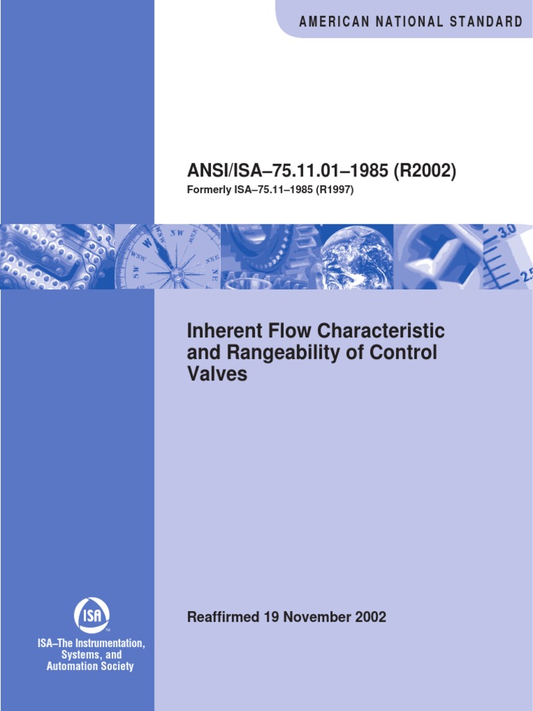 ANSI-ISA 75.11.01 (1985) (R2002) Inherent Flow Characteristic and ...