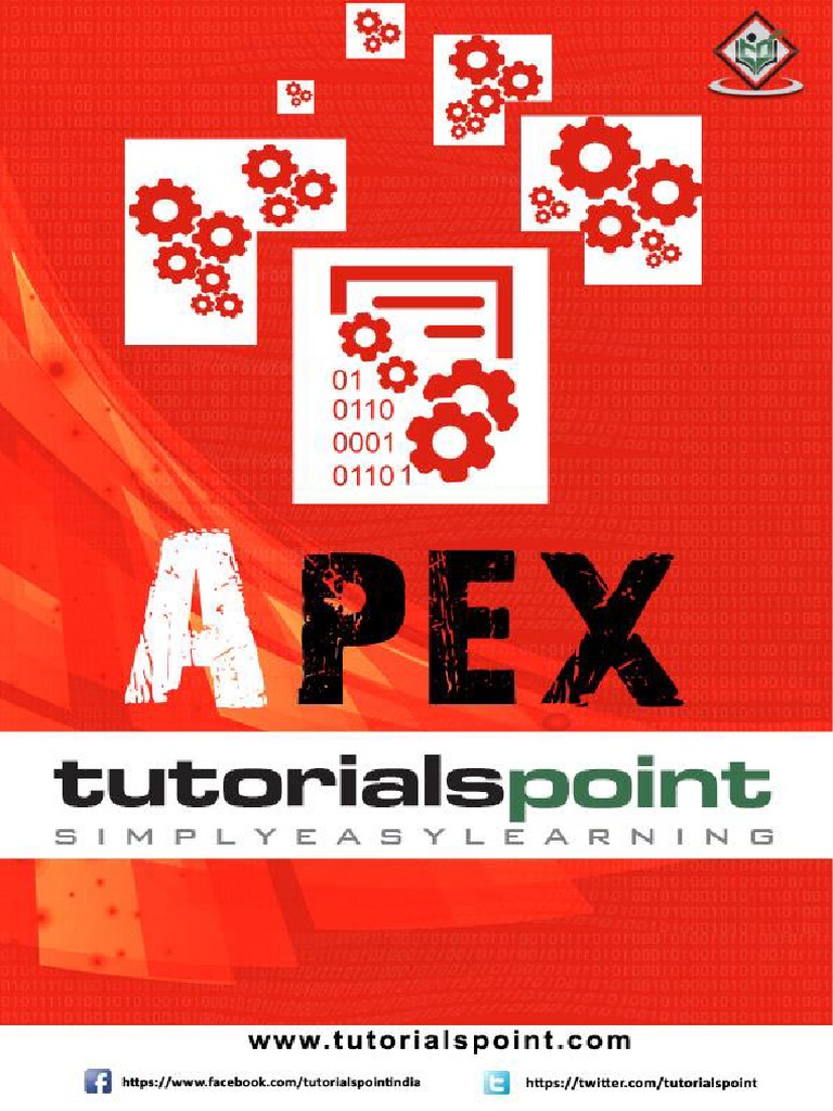 Apex Tutorial In Tutorial Points Pdf Salesforcecom Class Computer Programming
