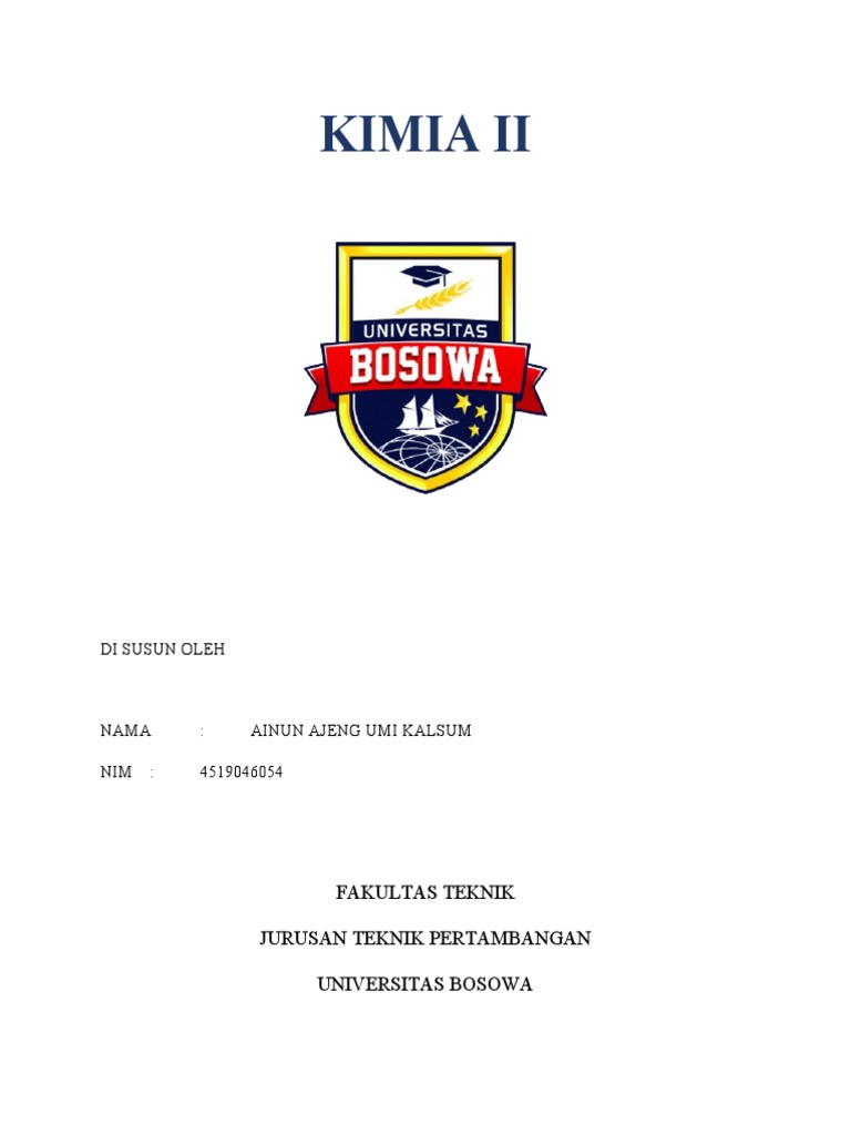 Kimia Ii | PDF | Sains & Matematika