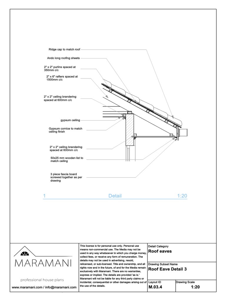 Roof Eave Detail | Download Free PDF | Architectural Design | Architecture