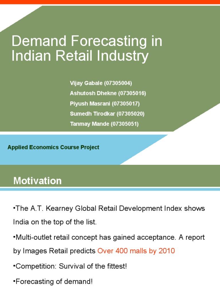 Demand Forecasting in Indian Retail Industry | PDF | Forecasting | Retail