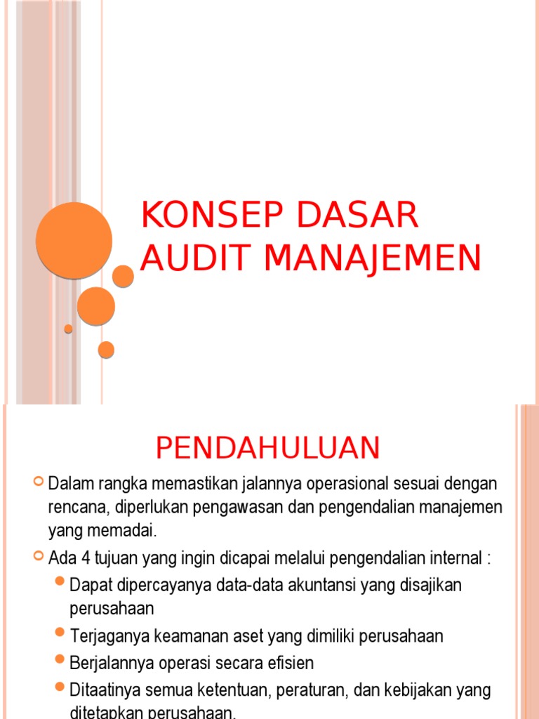 Konsep Dasar Audit Manajemen | PDF