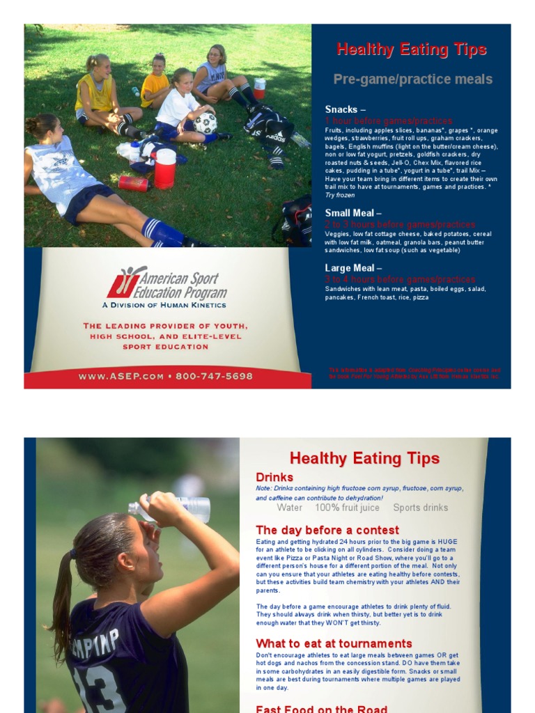 Healthy Eating Tips | PDF | Meal | Foods