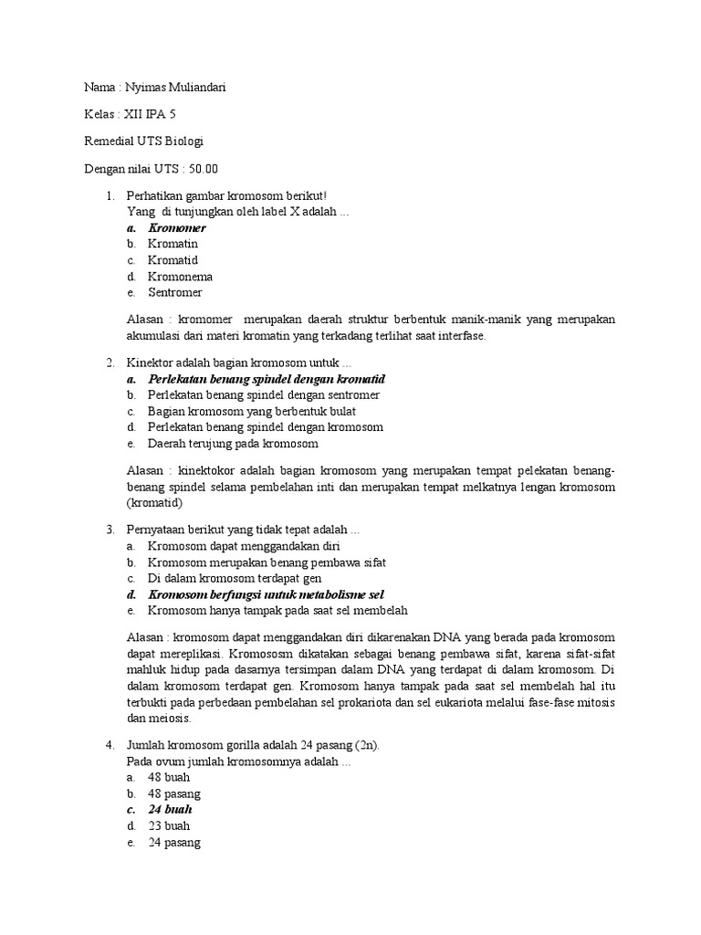 BIOLOGI Remed Nyimas | PDF