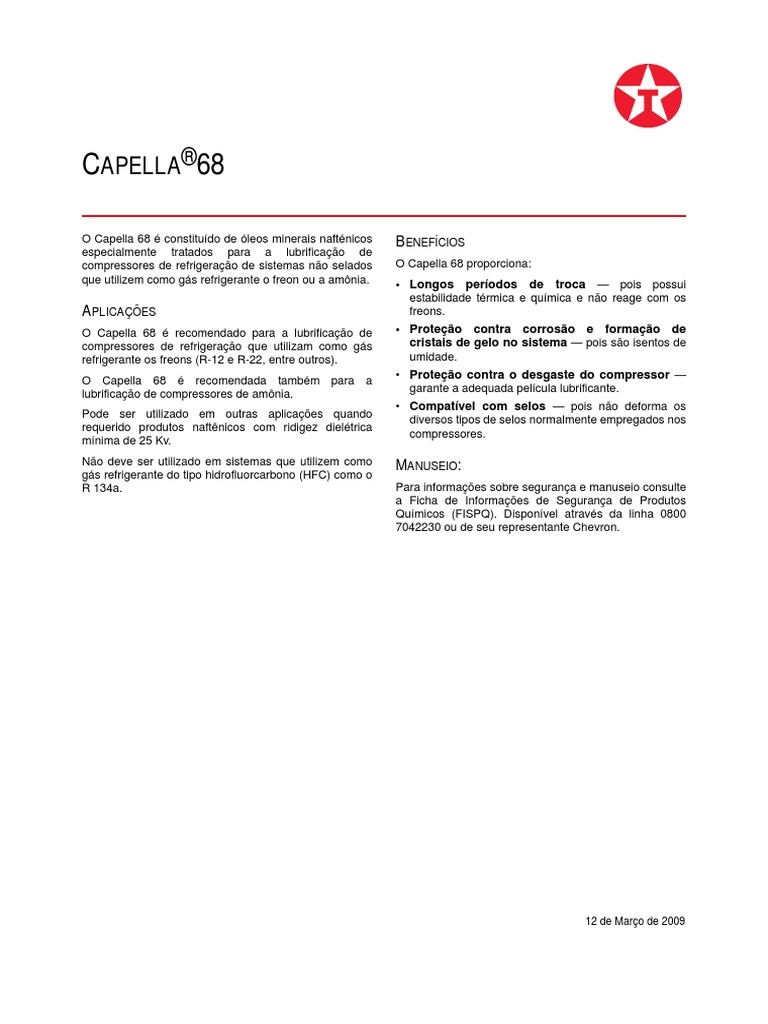Capella 68 | PDF | Engenharia Mecânica | Materiais