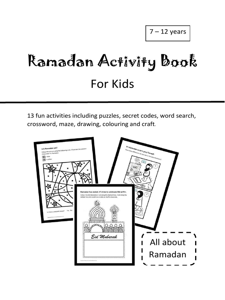 Ramadan Activity Book For Kids | PDF | Ramadan | Islamic Behaviour And ...