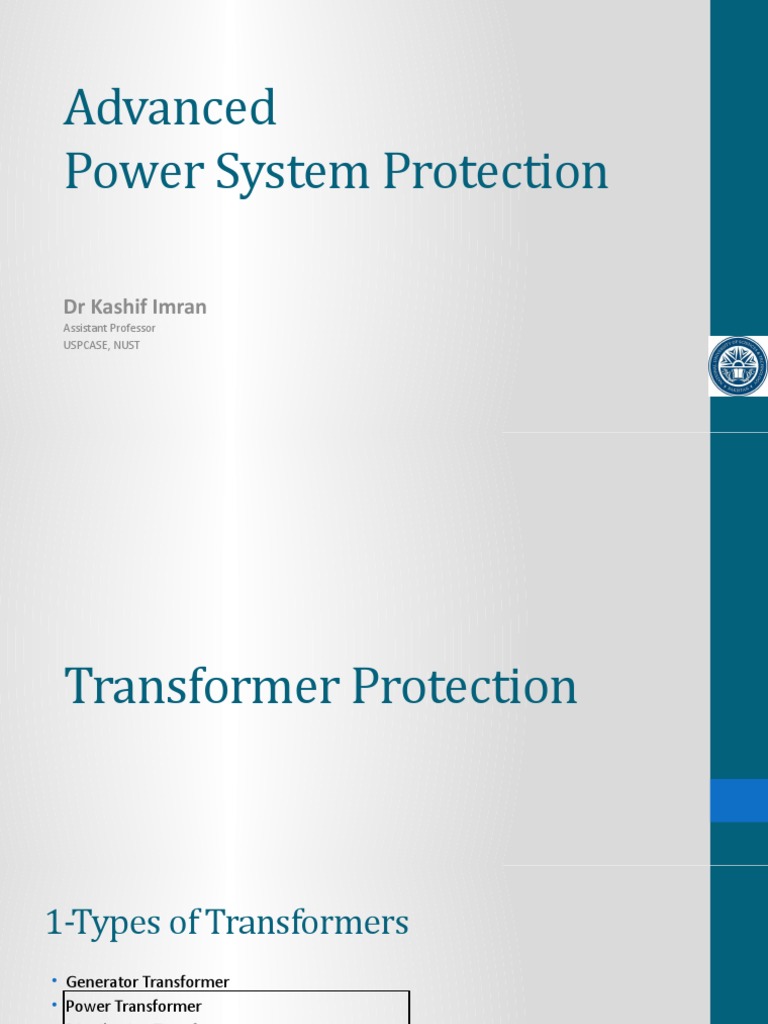 Advanced Power System Protection: DR Kashif Imran | PDF | Transformer ...