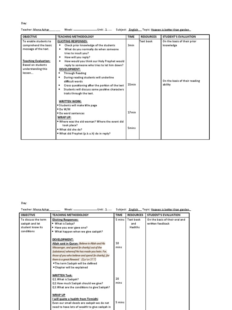 English DLp-grade 4-Unit 2-2020 | PDF | Hadith | Prophets And ...