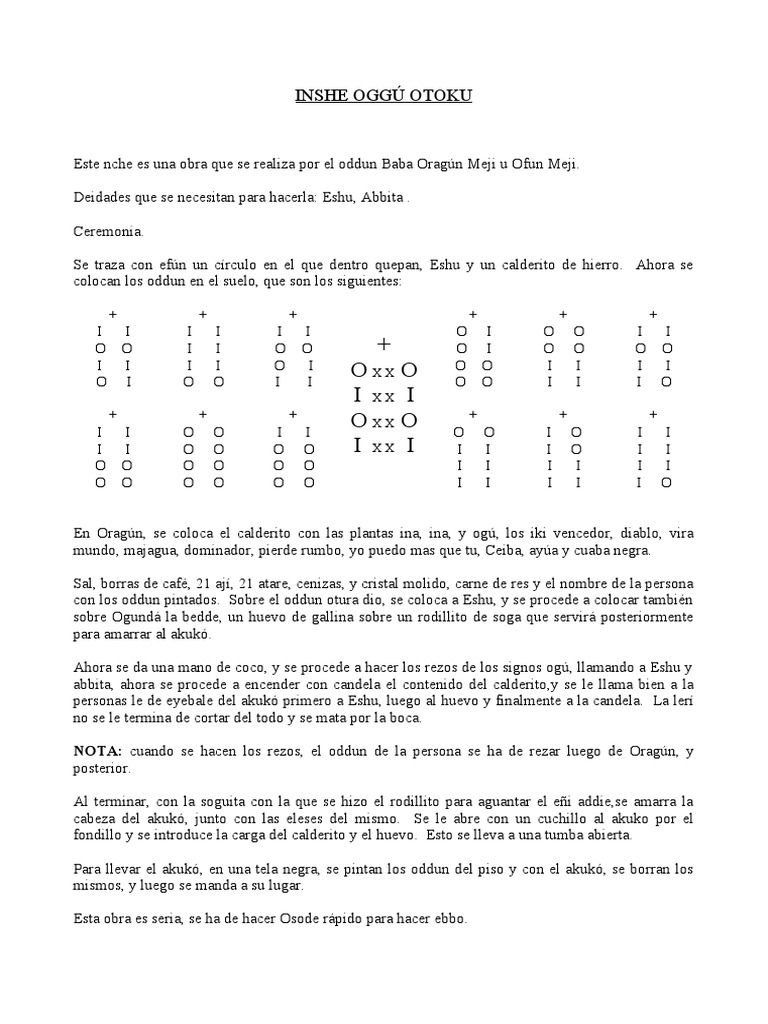 NSHE OGGÚ OTOKU Ogbe Ka | PDF | Comida y bebida | Alimentos