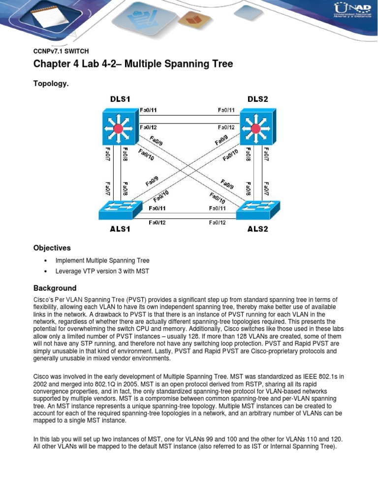 Implementing Multiple Spanning Tree in Cisco | PDF | Physical Layer ...