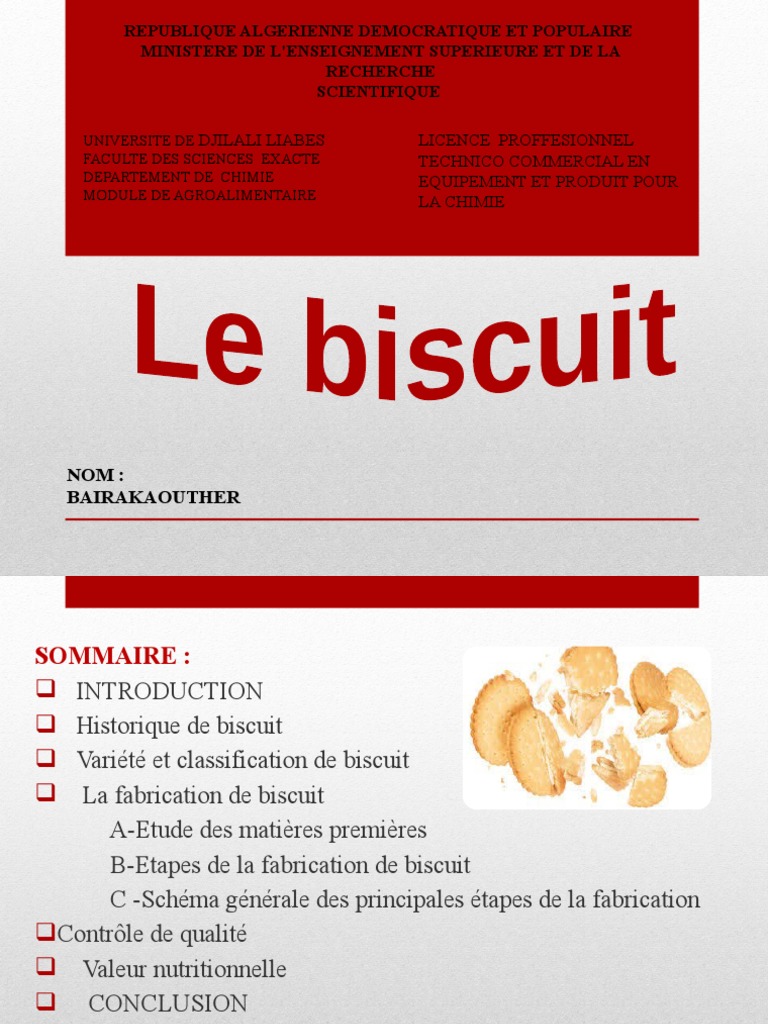BISCUIT | PDF | Biscuit | Industrie alimentaire