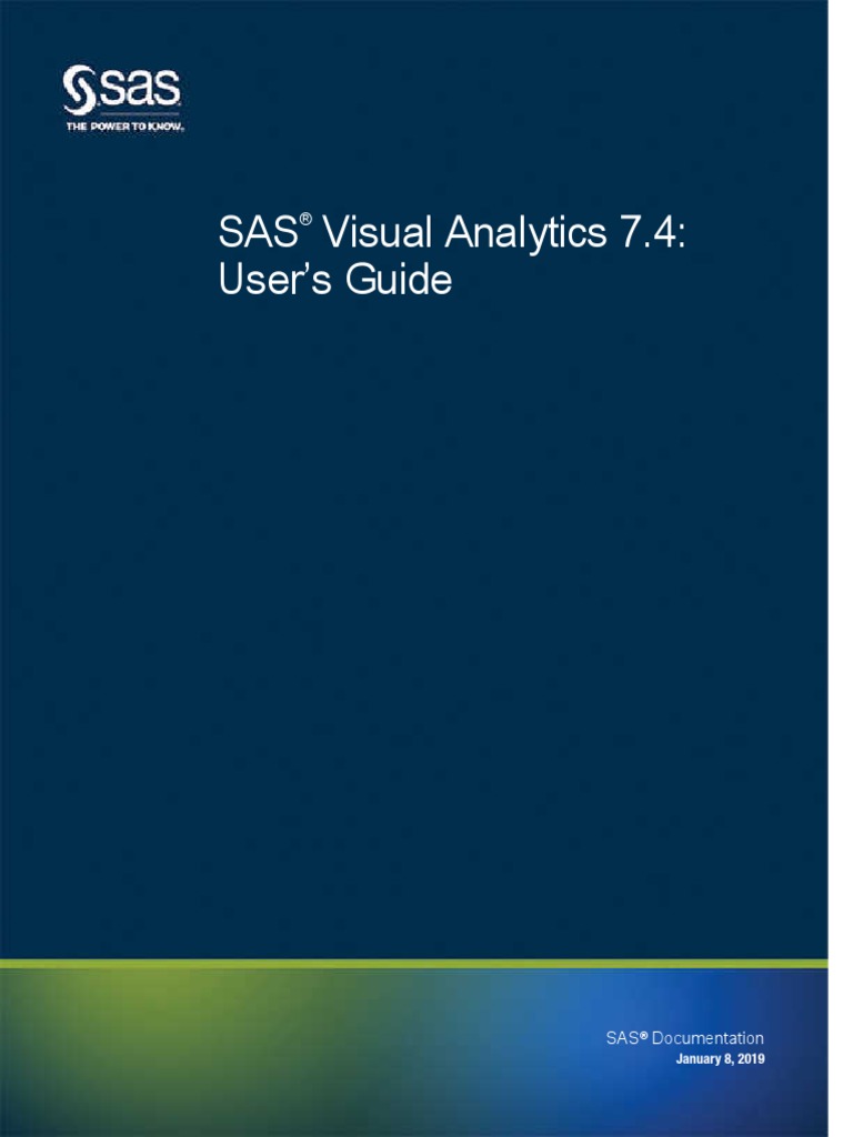 SAS® Visual Analytics 7.4 - User's Guide PDF | PDF | Sas (Software) | Regression Analysis