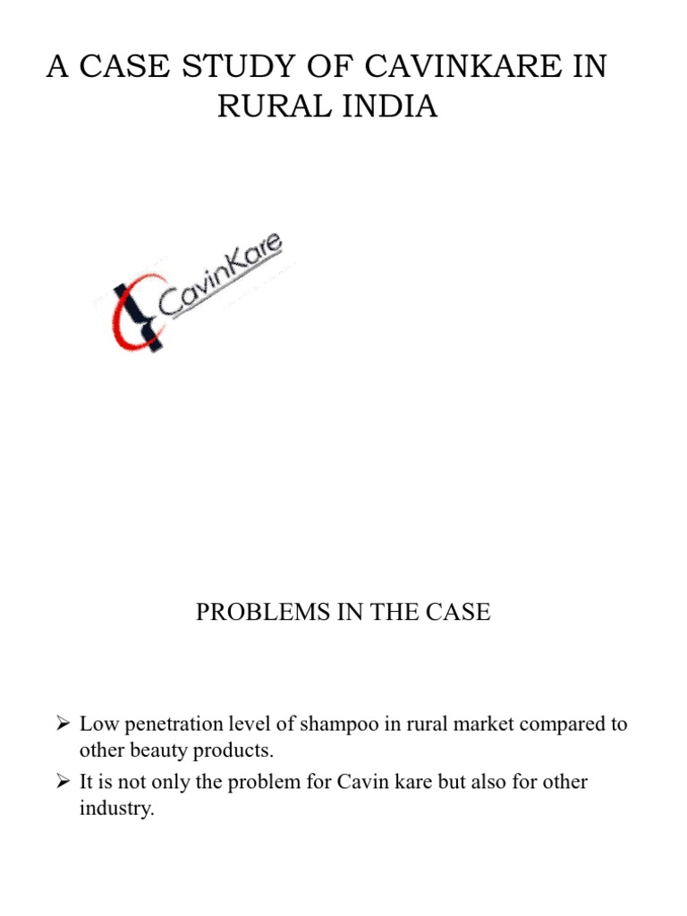 A Case Study On Cavinkare in Rural India | PDF | Shampoo | Brand