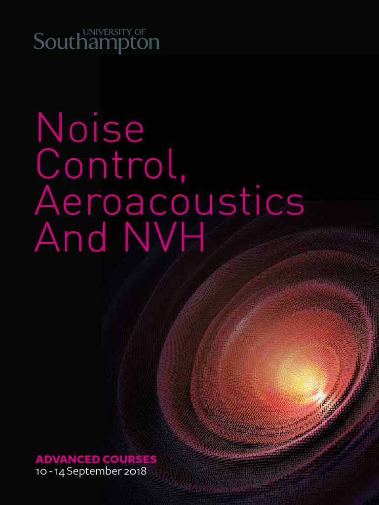 Noise Control, Aeroacoustics and NVH: Advanced Courses | PDF | Acoustics | Noise