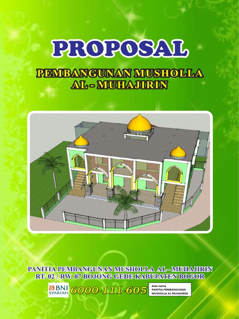 Proposal Pembangunan Musholla Al-Muhajirin 2020 | PDF
