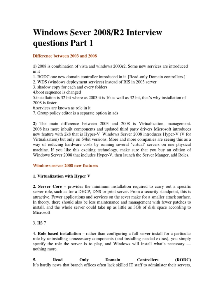 Windows Admin 2008 Server PDF | PDF | Active Directory | Windows Server ...
