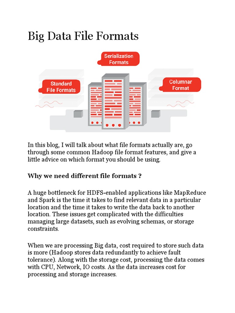 Bigdata Fileformats | PDF | Apache Hadoop | File Format