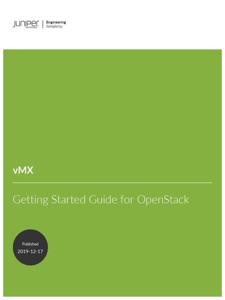 Juniper - Getting Started Guide For OpenStack - VMX - Vmx-Gsg-Openstack | PDF | Open Stack ...