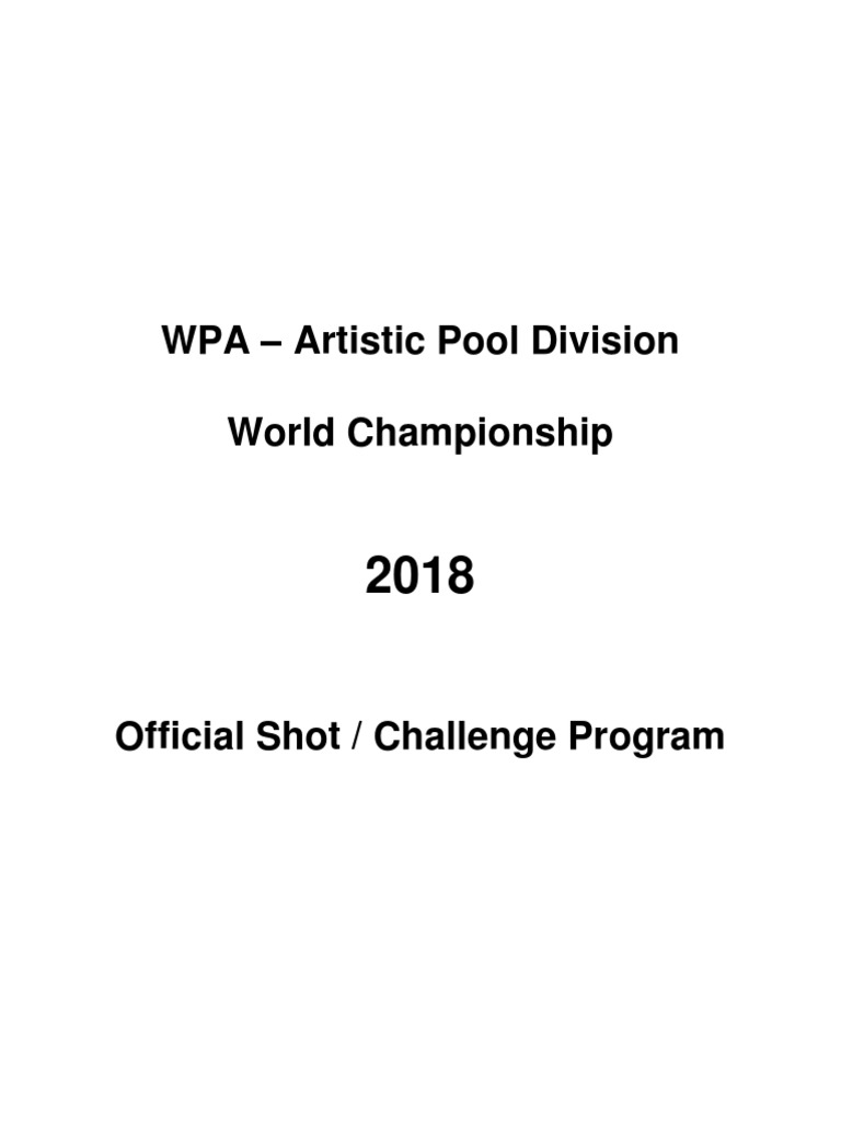 Shot Program | Download Free PDF | Pool (Cue Sports) | Sports Equipment