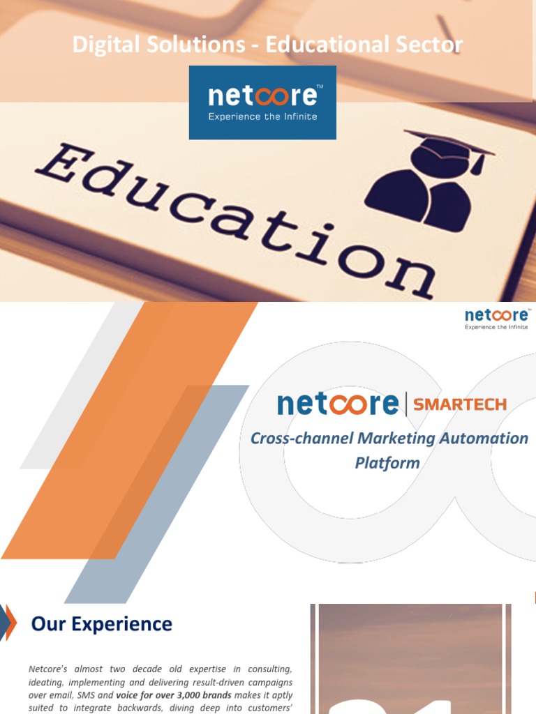Netcore - Education Sector - Smartech | PDF | Mobile Marketing | Websites