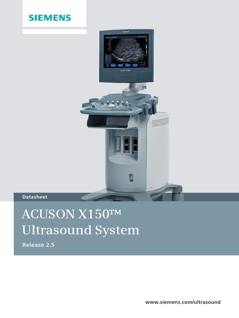 ACUSON X150™ Ultrasound System: Release 2.5 | Download Free PDF ...