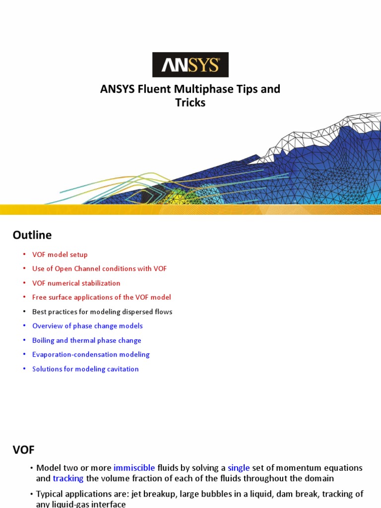 ANSYS Fluent Multiphase Tips and Tricks | PDF | Evaporation | Latent Heat