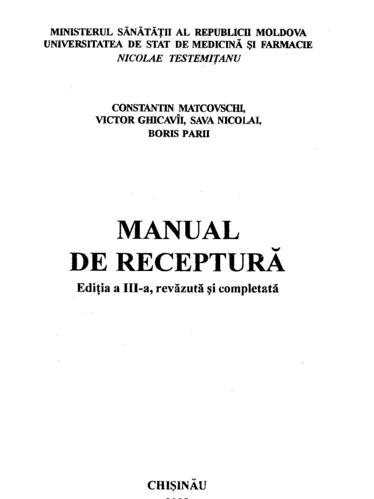 Manual de Receptura | PDF