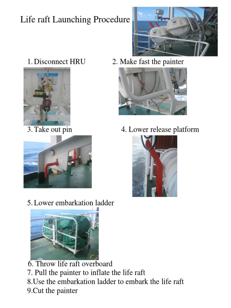 Liferaft Launching Procedure | PDF