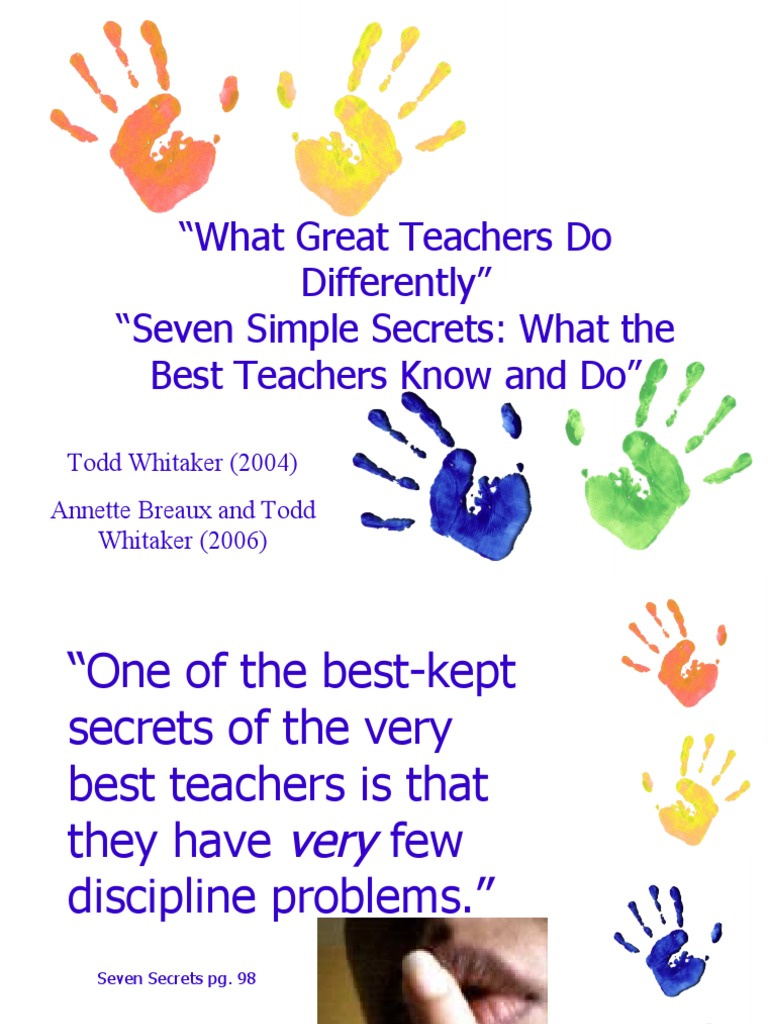 What Great Teachers Do Differently | PDF | Self-Improvement