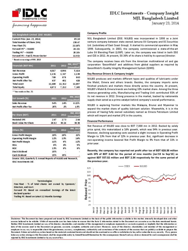 1390469516IDLC Investments - Company Insight - MJL Bangladesh Limited ...
