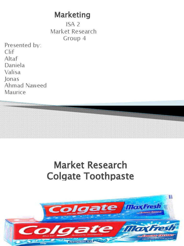 Colgate Latest | PDF | Sampling (Statistics) | Evaluation Methods